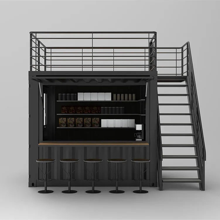 Customized Prefabricated Container House for Coffee Shop