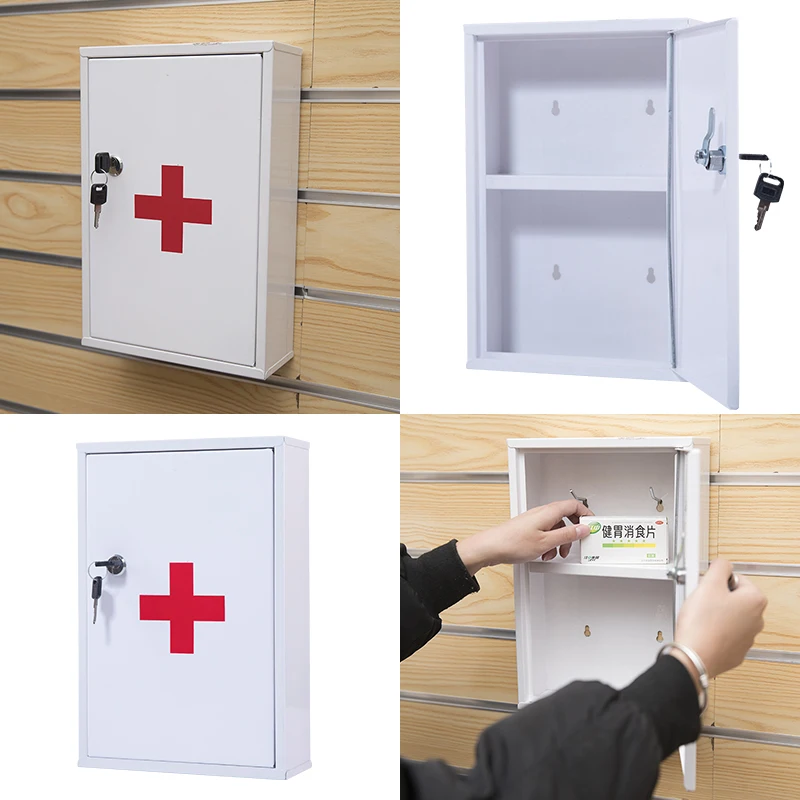 Metal Galvanized Steel Medical Wall Mounted First Aid Kit For Emergency ...
