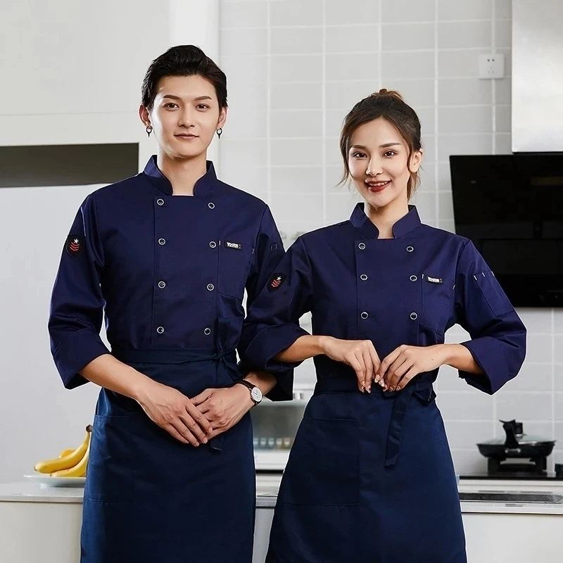 Hospitality Catering Staff Waiters Chef Uniforms Polyester Customized ...