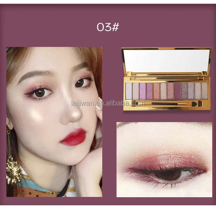 12 Color Flash Eyeshadow Palette Private Label Eye Shadow Pallet Makeup ...