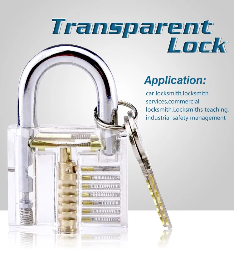 50mm Clear Transparent Cutaway Practice Tools For Locksmith ...