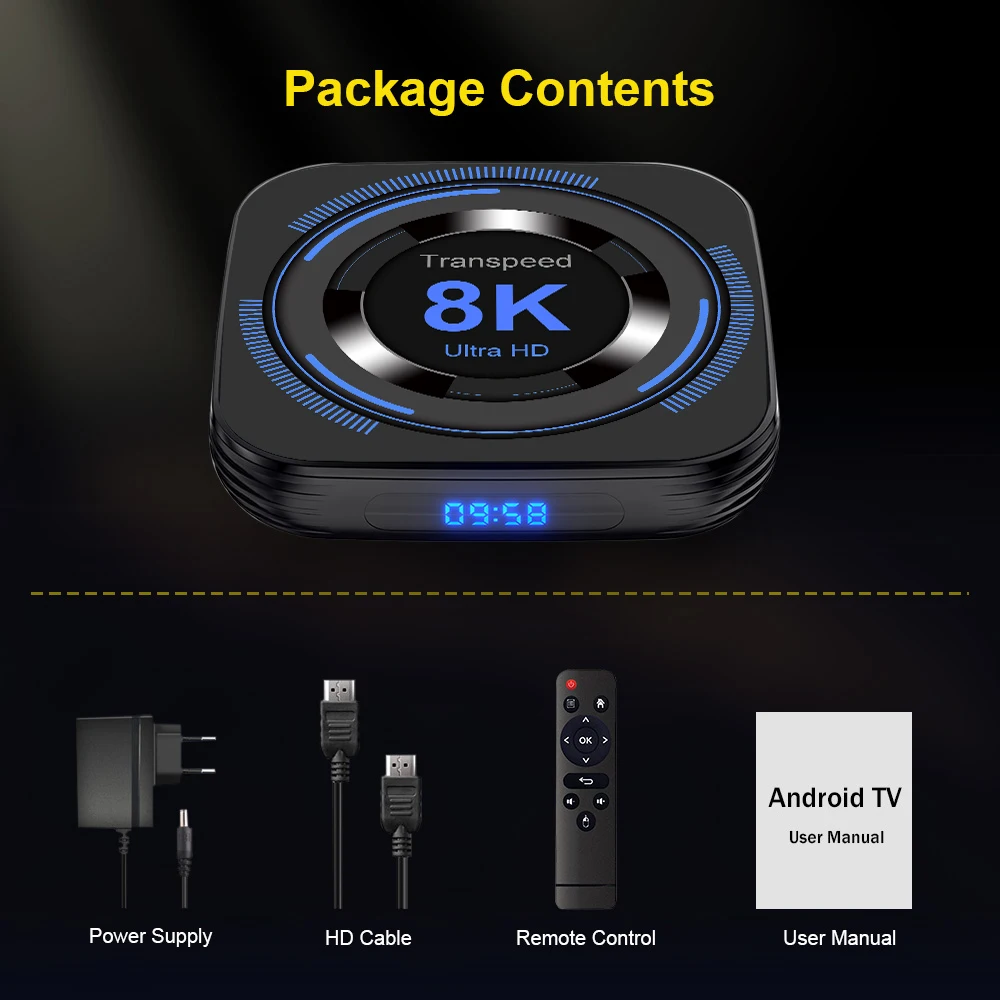 Cheapest Transpeed Allwinner H618 Android 12 TV BOX Dual Wifi
