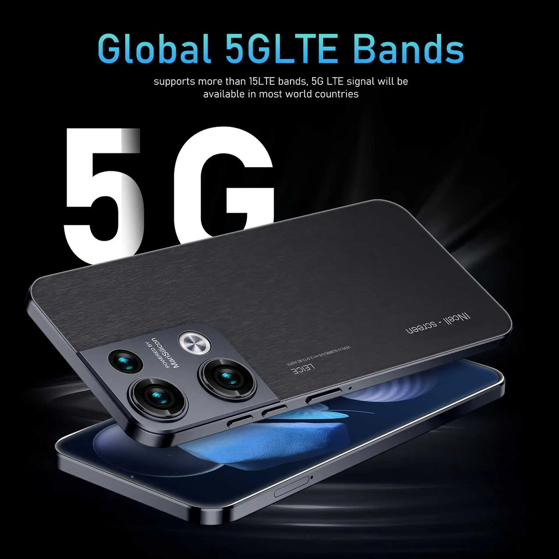 Custom Global 5g 7.3 Inch Mobile Phone Reno9 Pro Unlocked Quick Charge ...