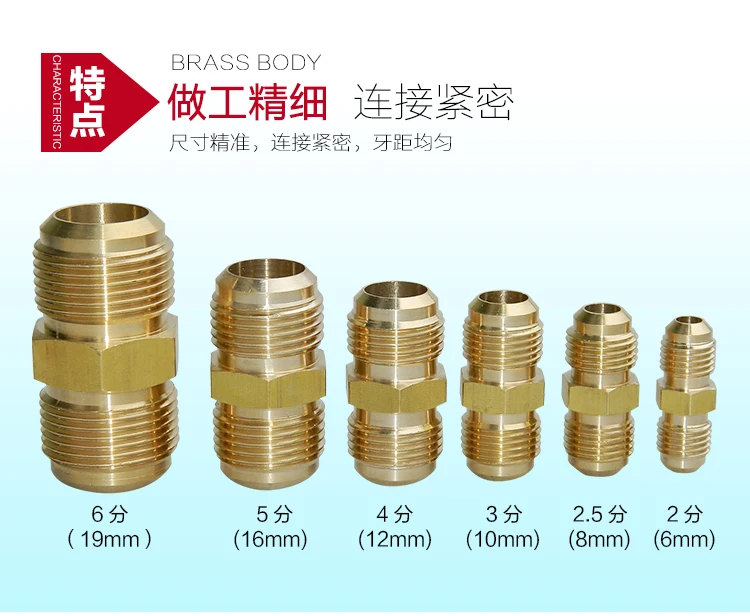 High Quality Quick Copper Joints Coupling With Double Flare Nut Union ...