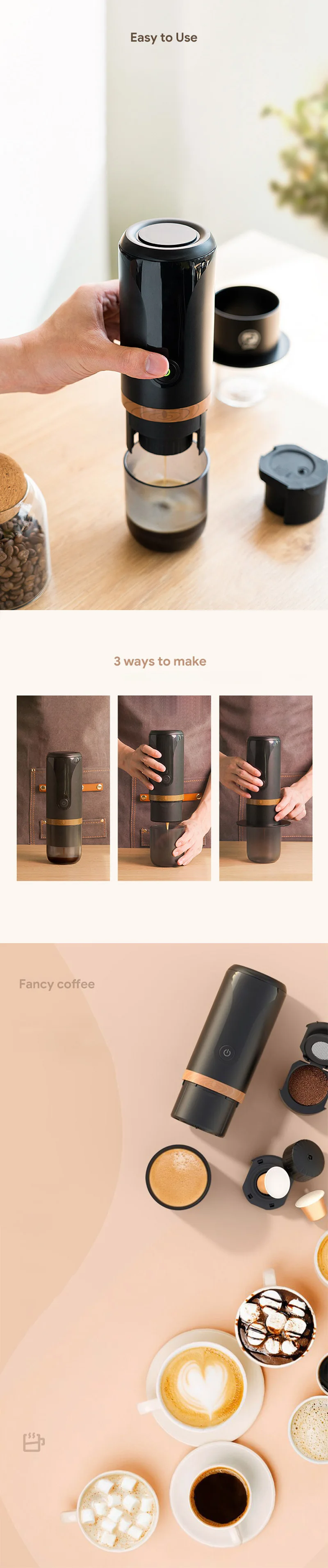 Homeand Outdoor Handheld Portable Mini Coffee Machine - Buy Coffee ...