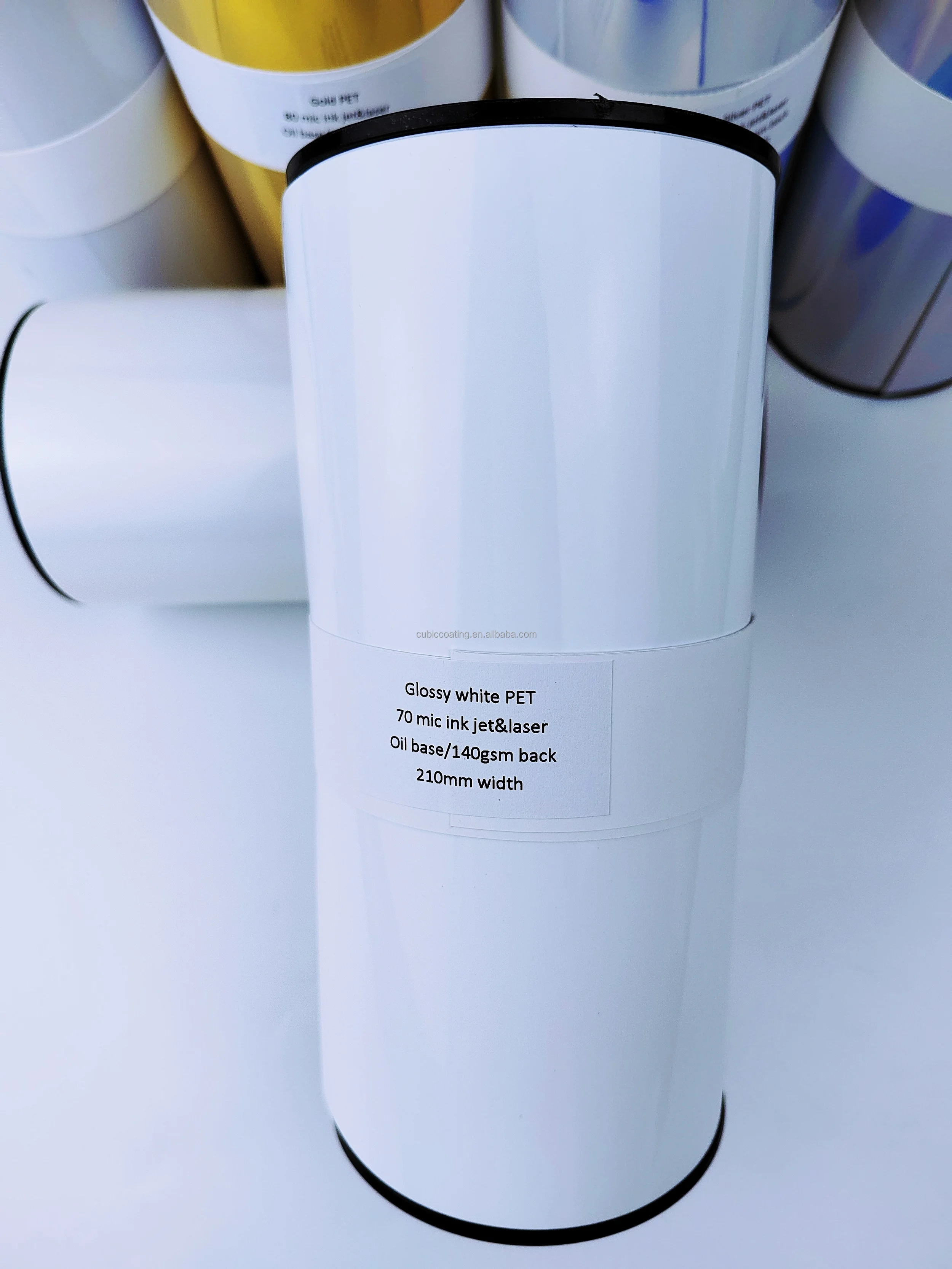 120g/140g Printable Pvc Vinyl Roll Permanent/removable White Silver ...