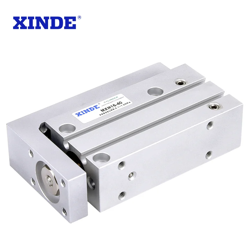 Precision Pneumatic Small Rail Slide Air Sliding Table Cylinder MXH20-5 MXH16-5 MXH10-5 MXH6-5 ...