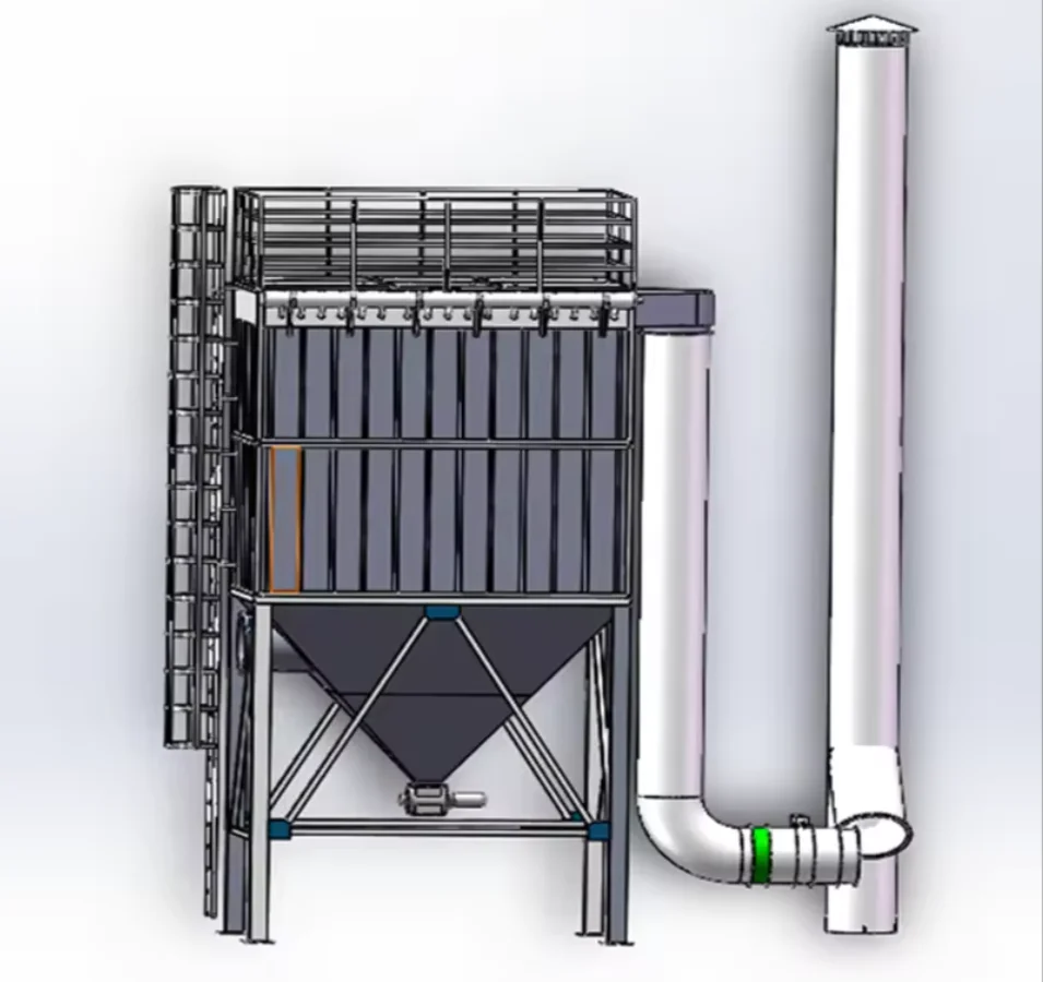 SOPHON Industrial Negative Pressure Bag Dust Collector Air Filter ...