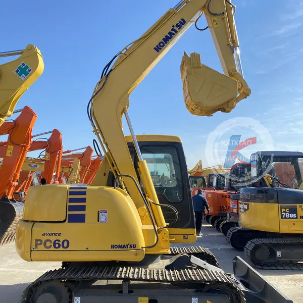 Used Excavadora Komatsu Pc 60 Mini-backhoe Hydraulic Crawler Excavator 6ton - Buy Komatsu Pc 60 ...