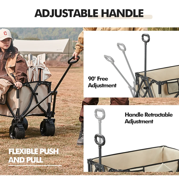 Kinggear Beach Trolley Cart - Portable & Foldable Camping Wagon