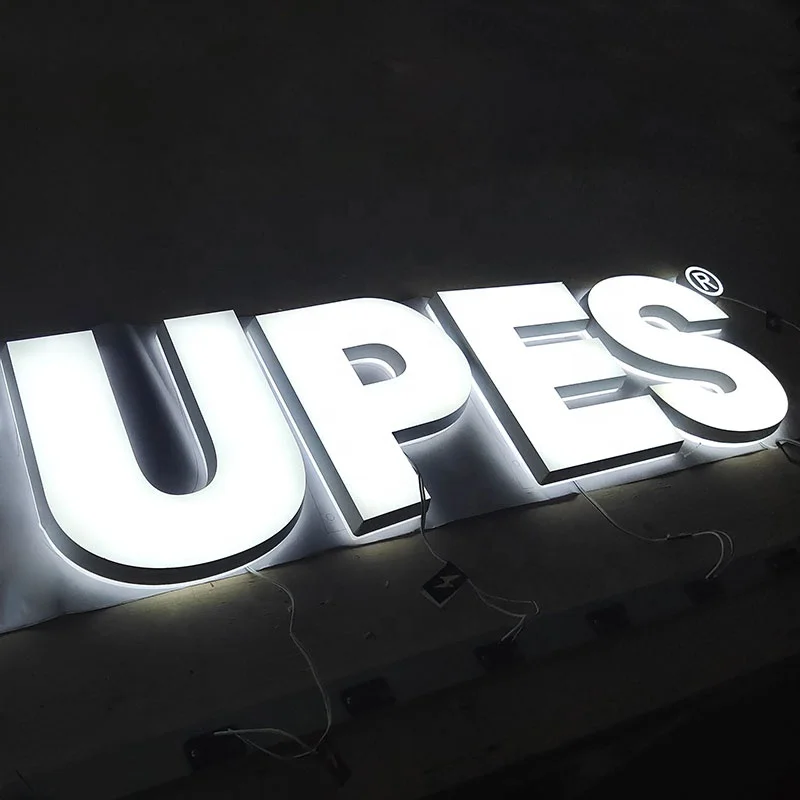 Factory Custom Indoor Acrylic Frontlit Led Letters on Track Signage Led ...