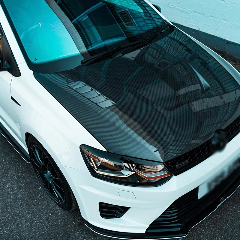 OEM Carbon Fiber Engine Hood for VW Golf V & Polo MK5 GTI | Replacement ...