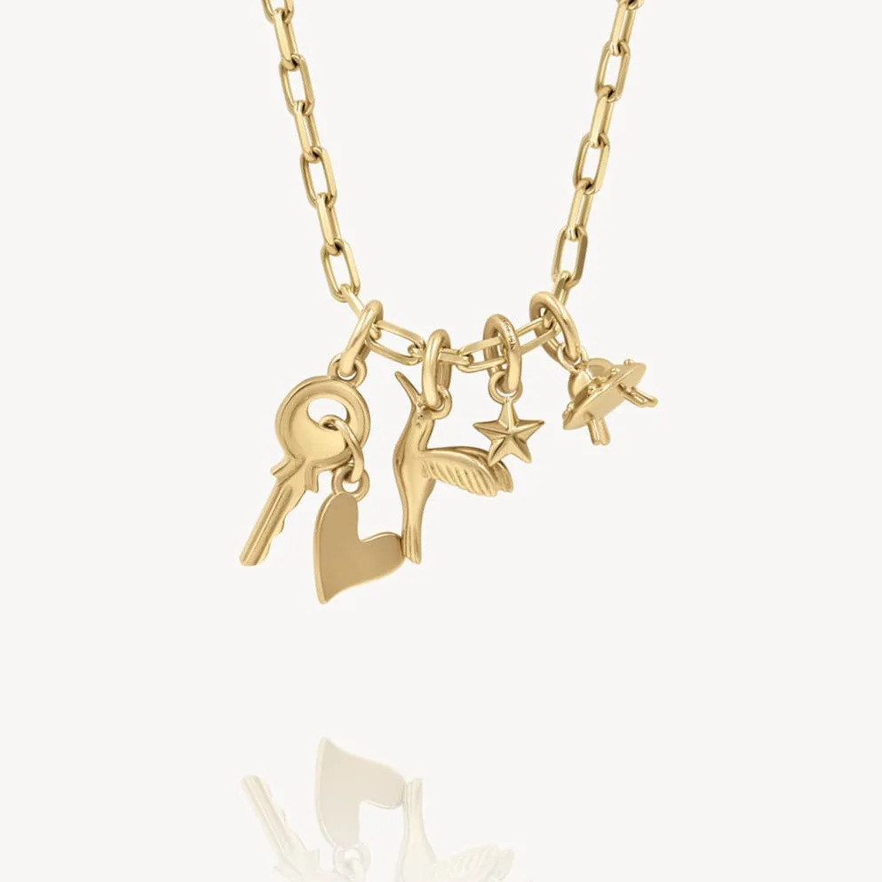Manna Classic 14K Gold DIY Accessory Stars MAMA Moon Gold Charms ...