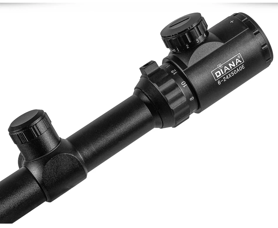 DIANA 6-24x50 AOEG Hunting Scope - Red Green Illuminated Reticle