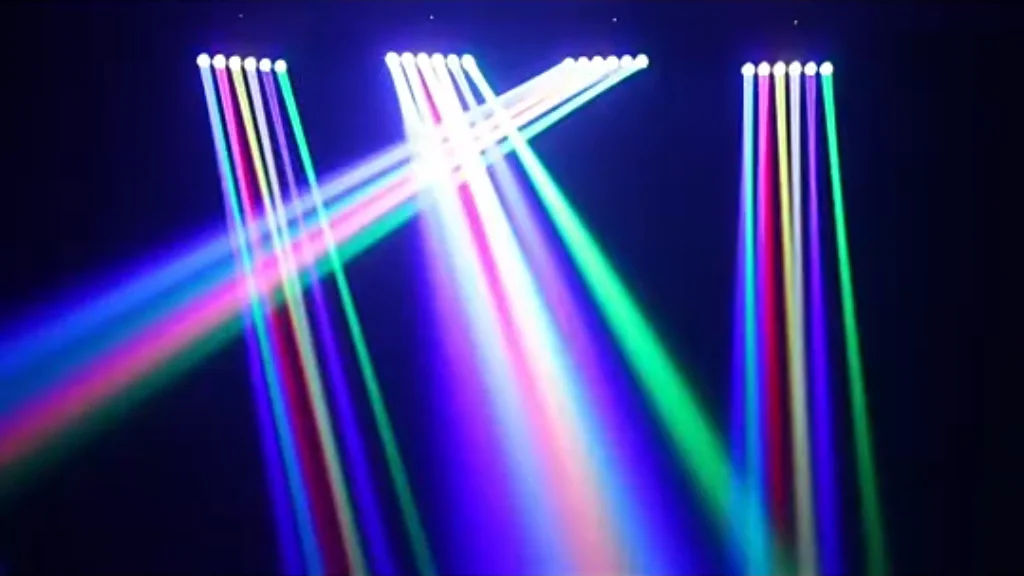 6x60w Double Sided Beam+strobe Moving Head Light 6 Heads Rgbw Rotating ...