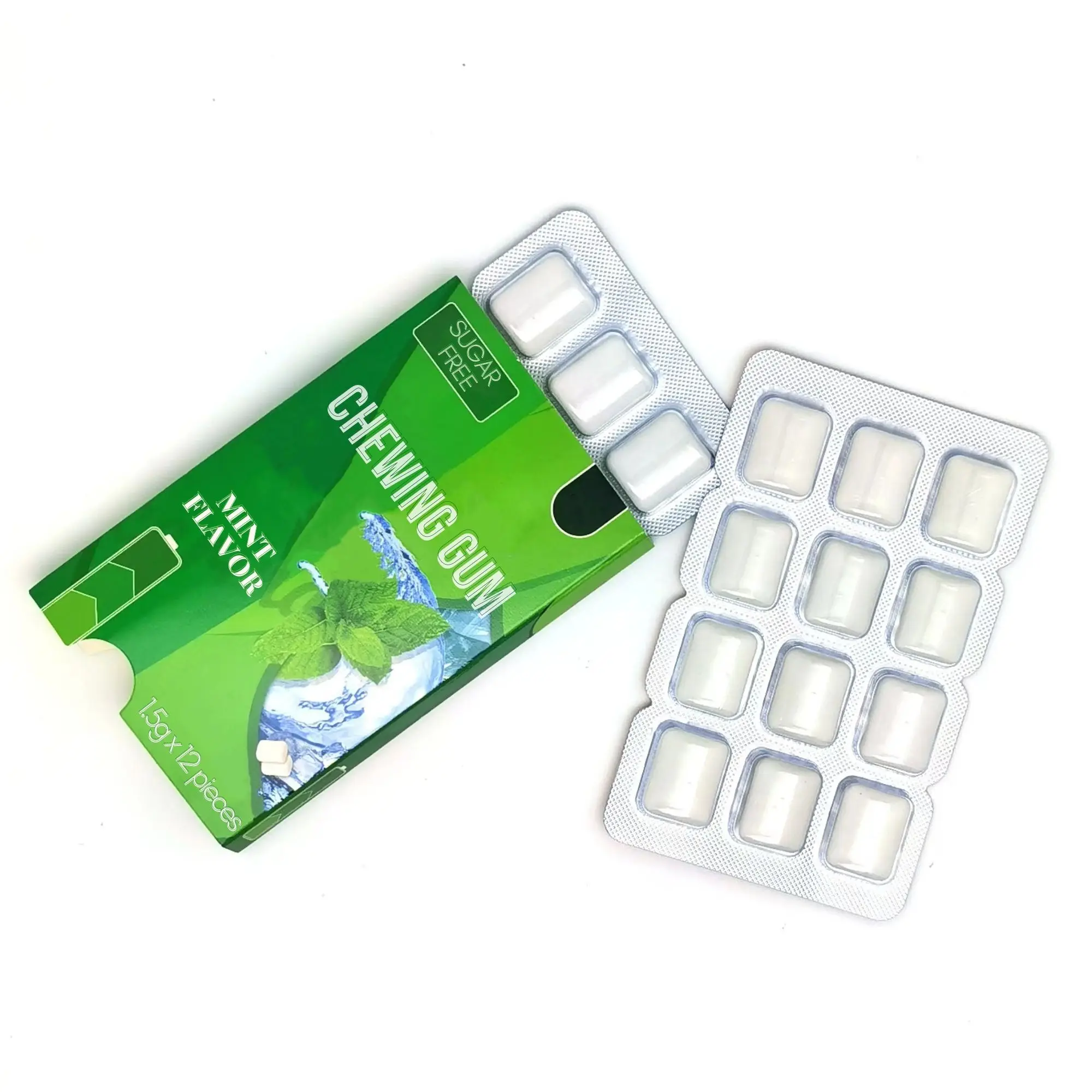 Sugar Free Guarana Gum Customization Different Caffeine Level Energy