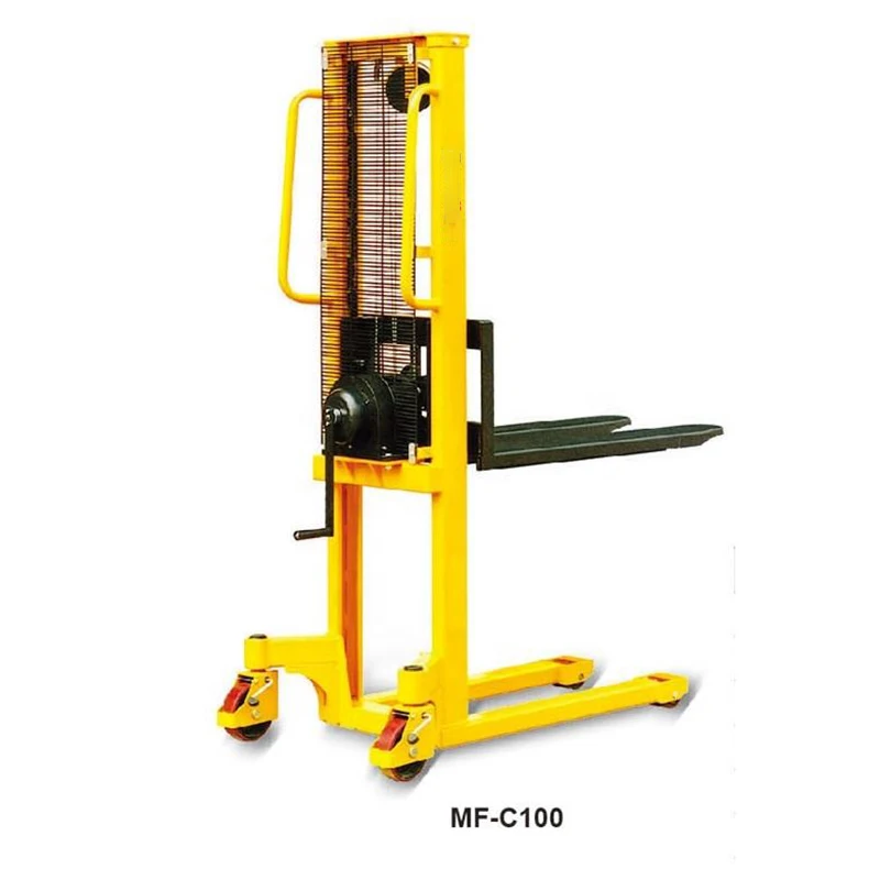 Manual Hand Forklift Stacker Hand Hydraulic Forklift Pallet Stacker ...