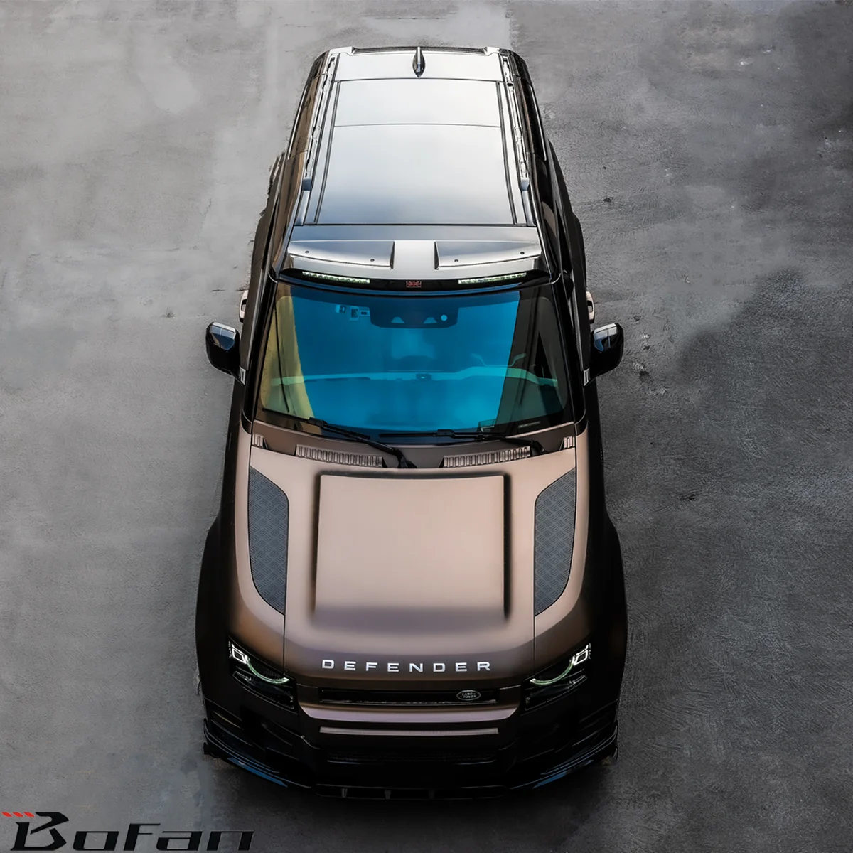 Car Interior Accessories Carbon Fiber Rock Style Roof Spoiler Lamp Led ...