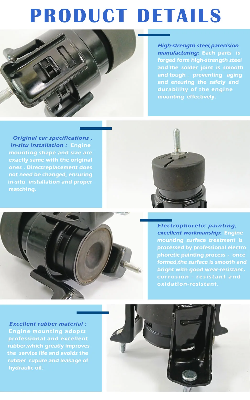 SIDA Wholesale Auto Parts - OEM Engine Mounting for Toyota Corolla LE