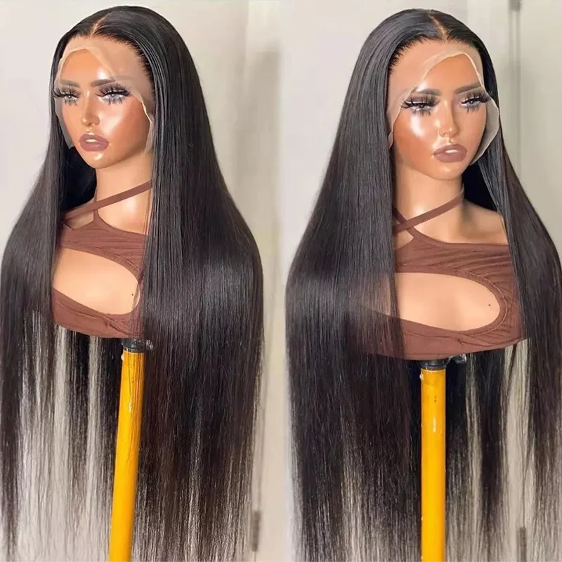 360 Lace Perruque Bresilienne Lace Frontal Yaki Straight Brazilian ...