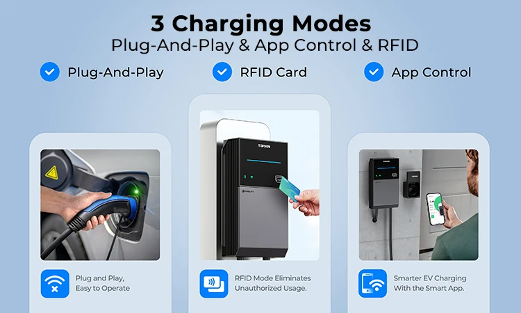 TOPDON OCPP Level2 Type 2 Charger - Fast AC Home Charging