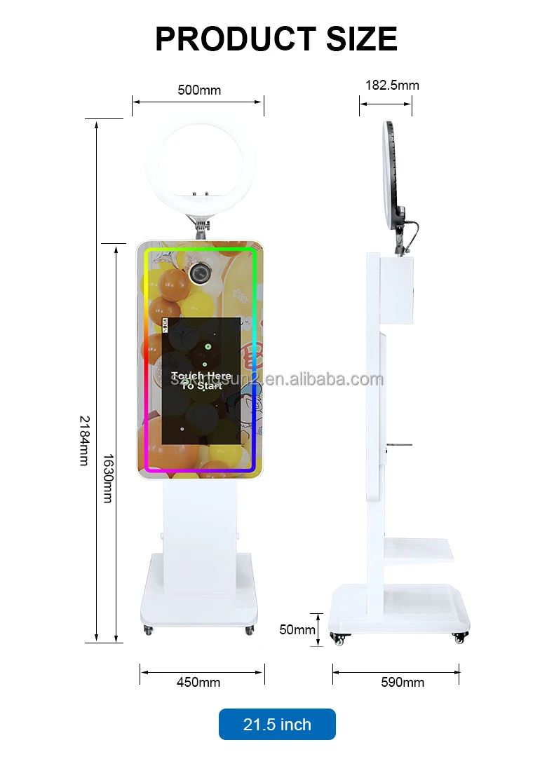 Wedding Event Portable Self Service Photo Booth Magic Wedding 21.5inch ...
