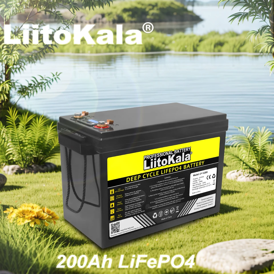 Liitokala Deep Cycle Solar Battery 12v 200ah Lithium Ion Batteries ...
