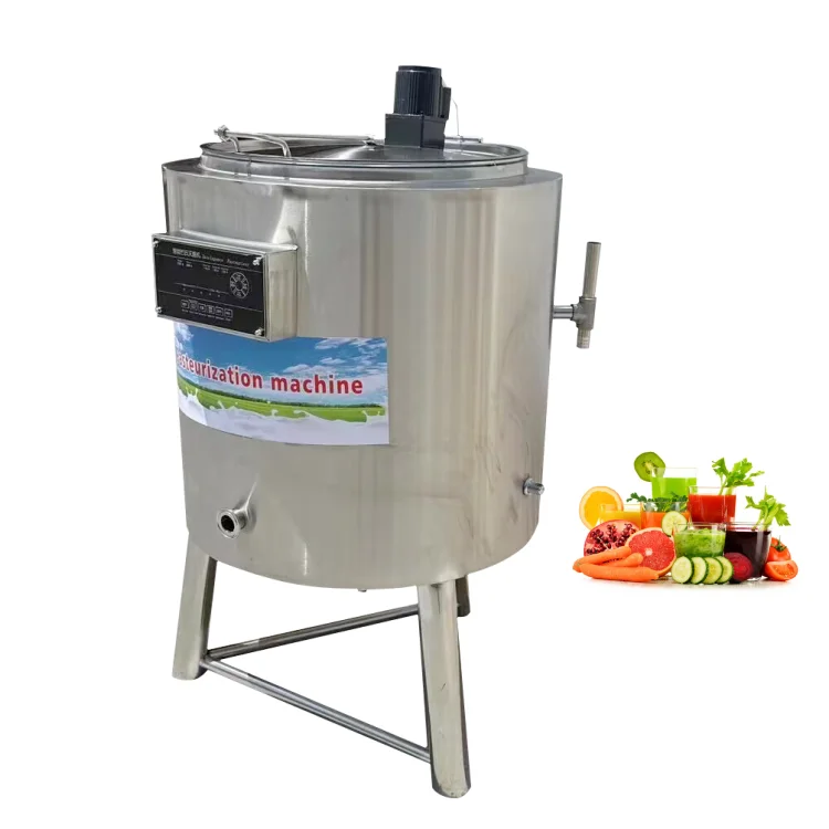 1000 Liter Milk Pasteurizer Machine Pasteurized Water Double Jacket Mixing Tank Pasteurization ...
