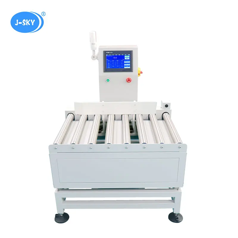 J-sky Heavy Duty Check Weight Roller Conveyor Scale For Industrial Packaging And Sorting ...