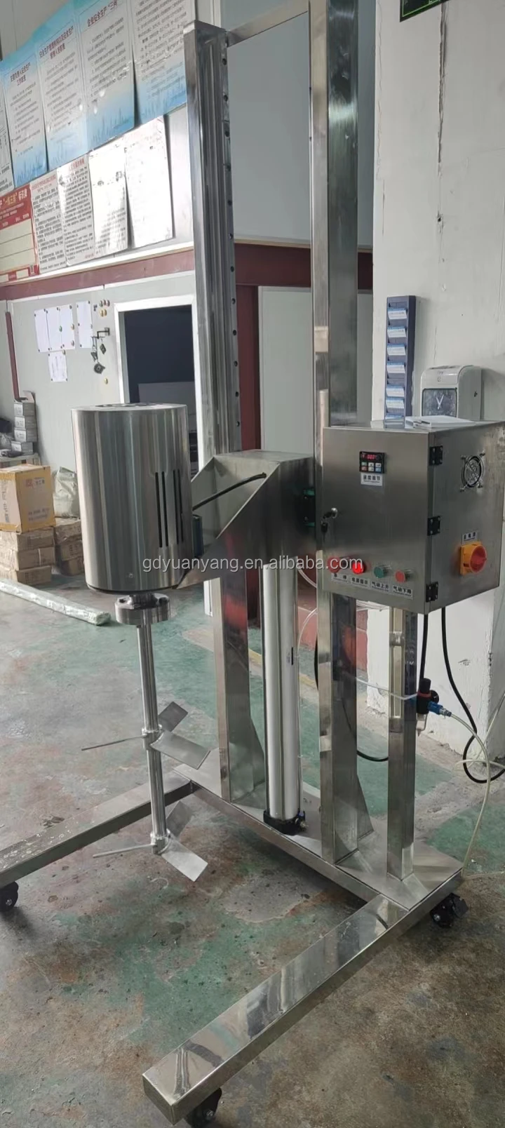 Drum Mixer Movable Pneumatic Lifting Homogenizer Mixing Machine For Oil ...