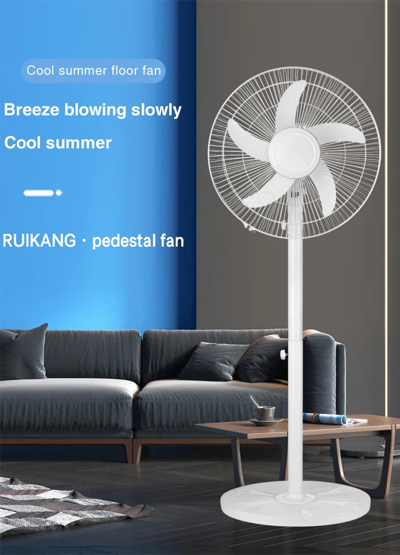 Plastic Five Blades Dcmotor Air Circulator Conditioner Room Floor Stand ...