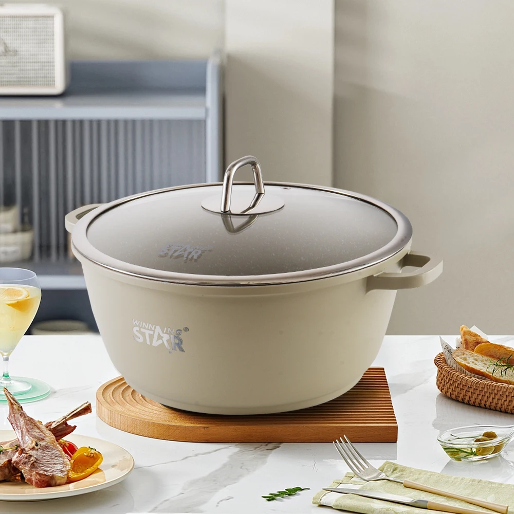 WINNING STAR Nonstick Cookware Set - 4PCS Die-Cast Aluminum