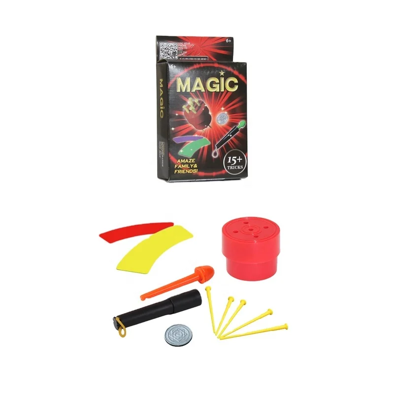 25 Types Tricks Magic Prop Kit Beginner Easy Learning Magic Set with ...