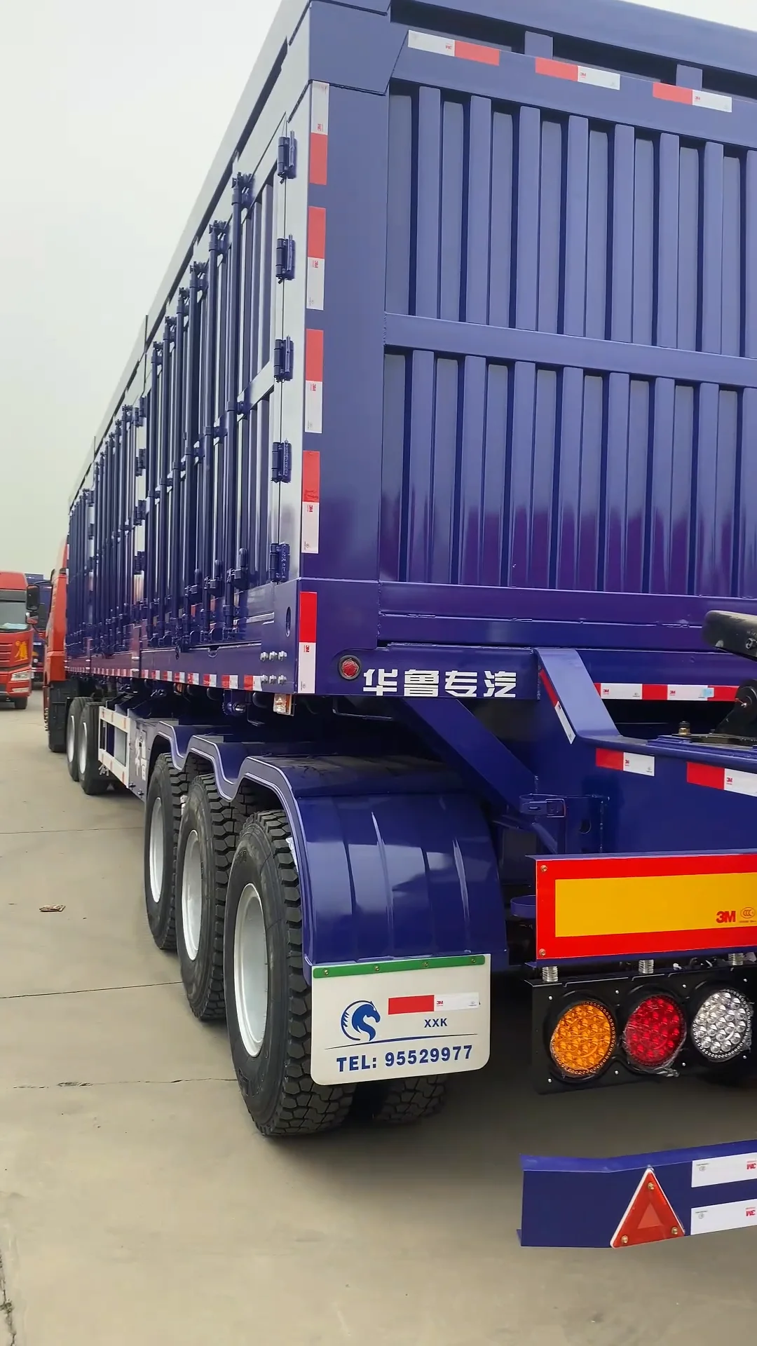 60tons 80tons Super Link Container Van Box Truck Trailer Saddle Box ...