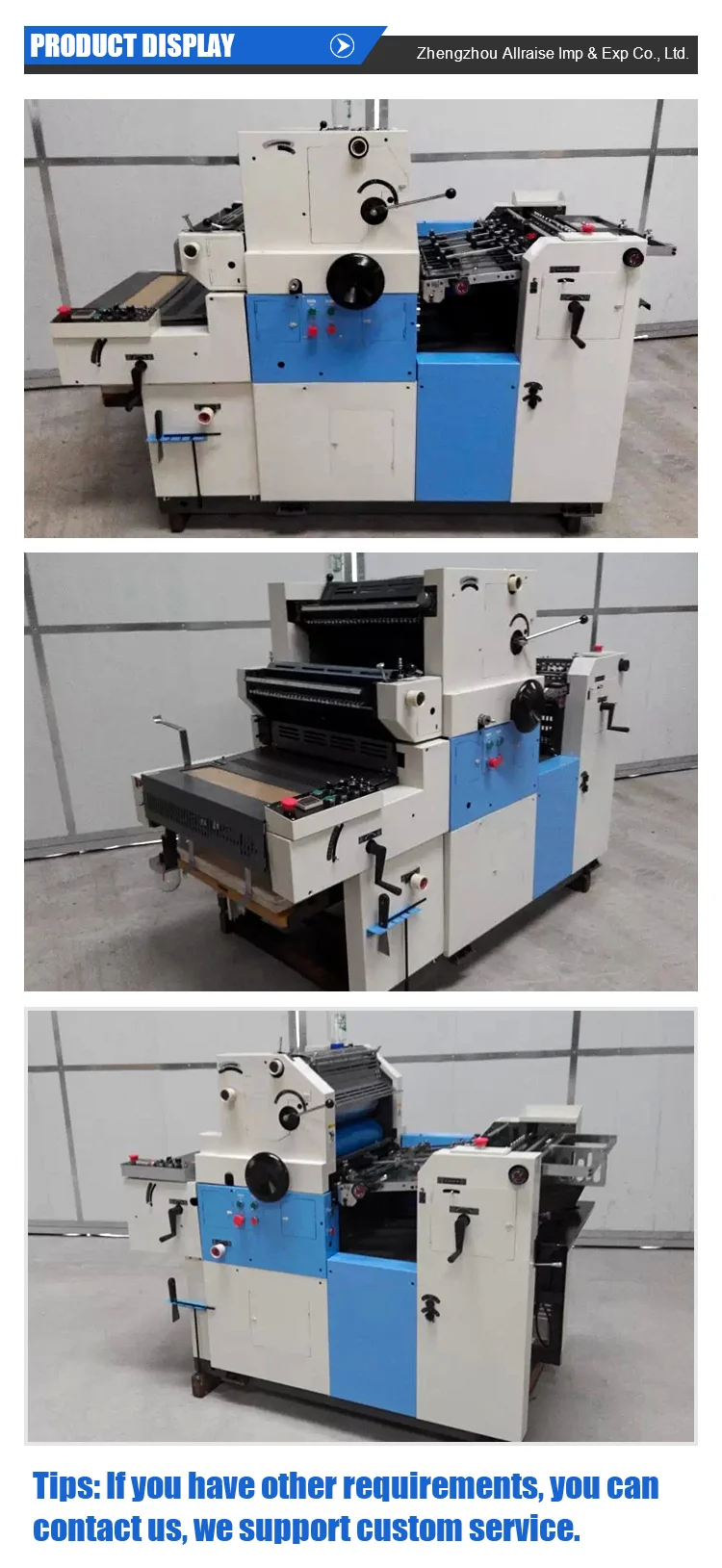 GTO 52 Offset Printer - 1 Color Automatic Printing Machine ODM