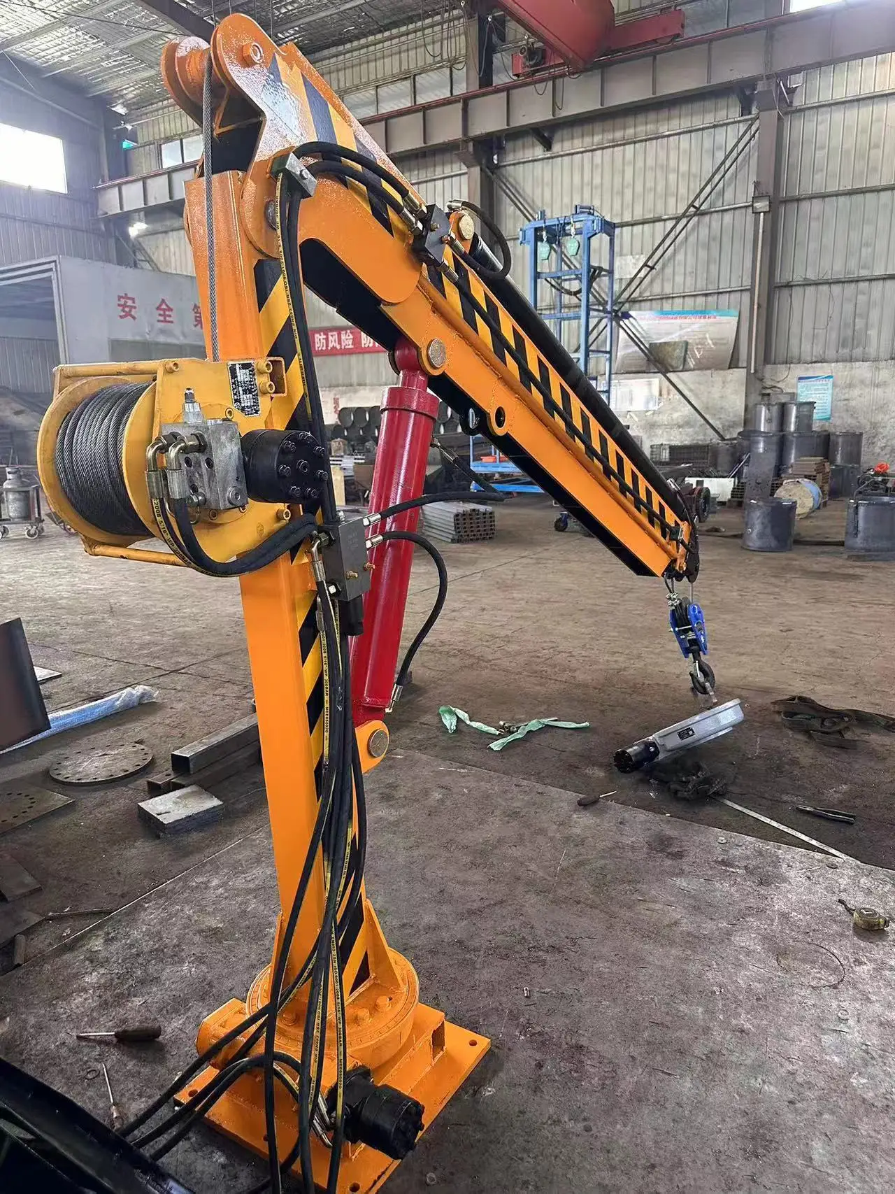 1ton Small Folding Boom Truck Mounted Crane for Mini Pickup