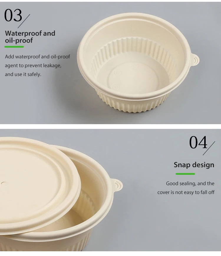 Biodegradable Disposable Cornstarch Lunch Box Restaurant Tableware ...