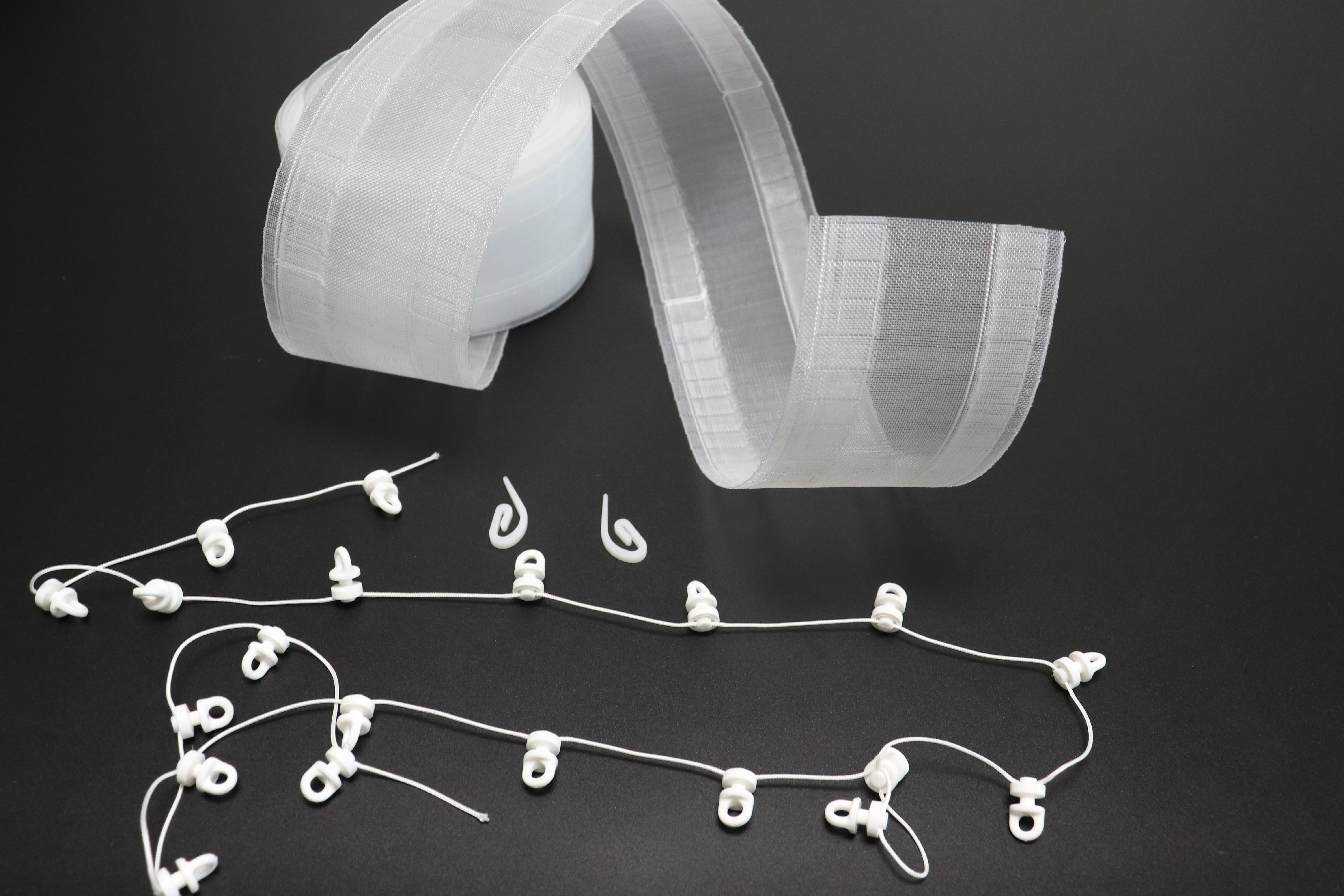 S Fold Curtain Tape - Luxury Plastic Curtain Track System
