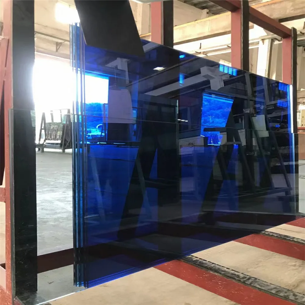 4mm 5mm 6mm 8mm Ford Blue Reflective Glass Heat Reflective Tempered ...