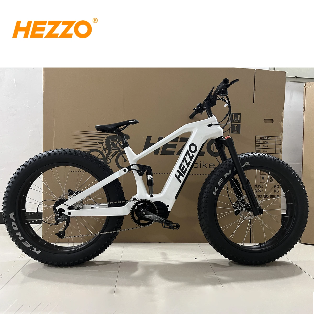 2024 Eu Us Hezzo Carbon Fiber Ebike 26 Inch 52v Bafang M620 1000w ...