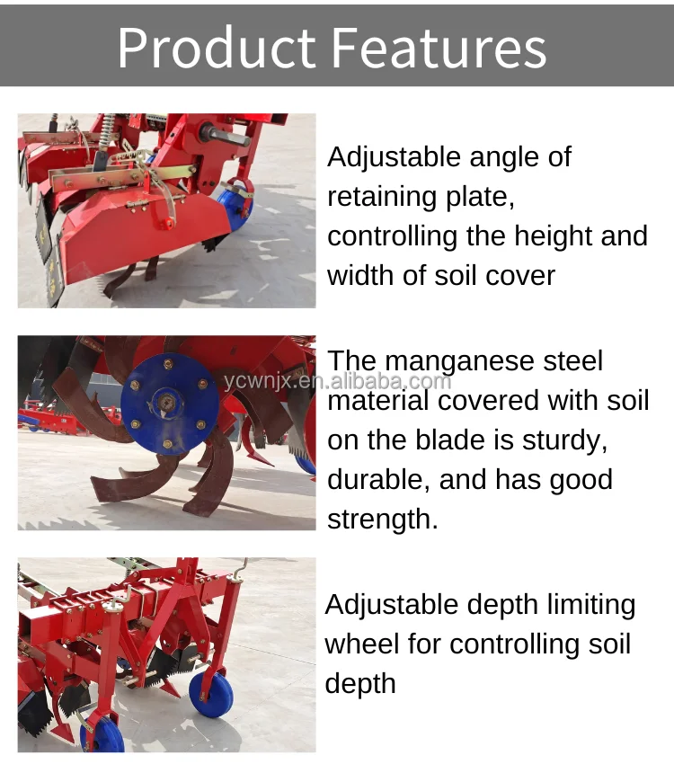 Potato Cultivator-hiller Three Point Hanging Potato Mulcher Trenching ...