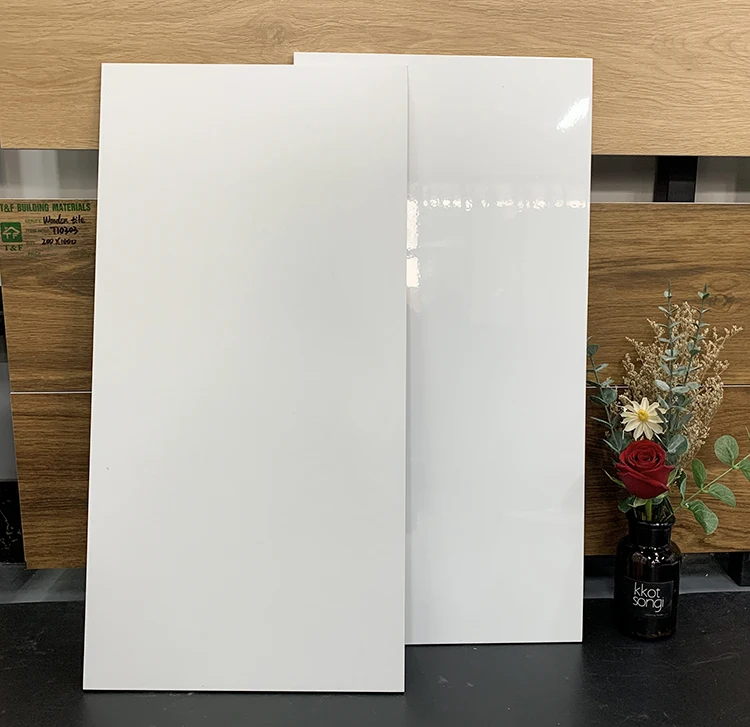 300x600 Pure Super White Glossy Ceramic Tiles for Bathrooms