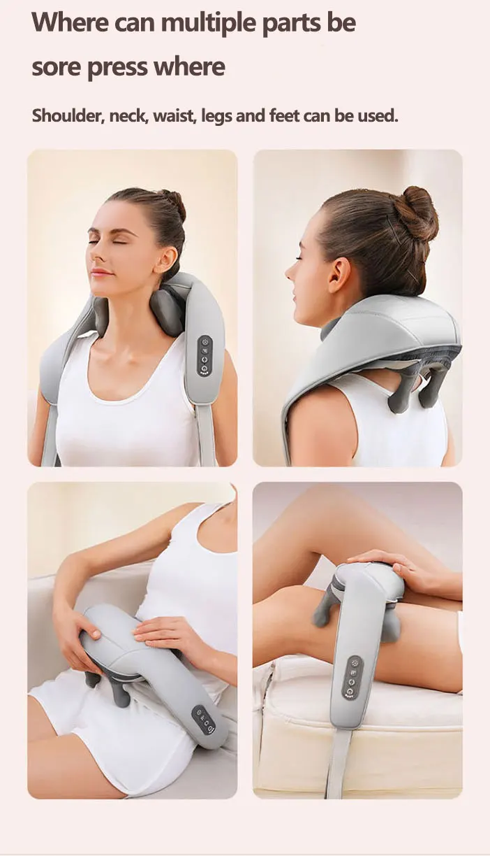 Luxury Smart Electric Intelligent Neck Back Heat Roller Shoulder 3d ...