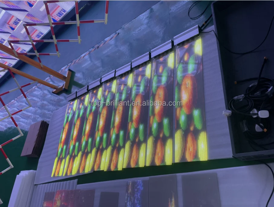 Adhesive Flexible LED Film Screen - Transparent Display