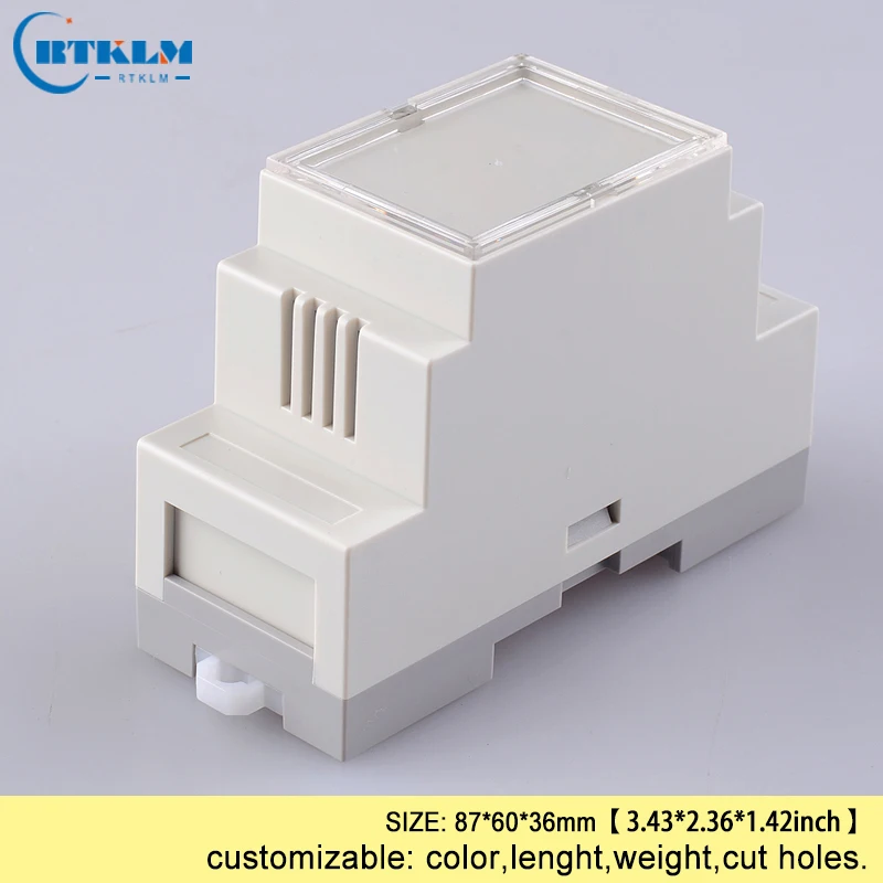 Din Rail Enclosure Control Box PLC Industrial Box Din Rail Plastic case ...
