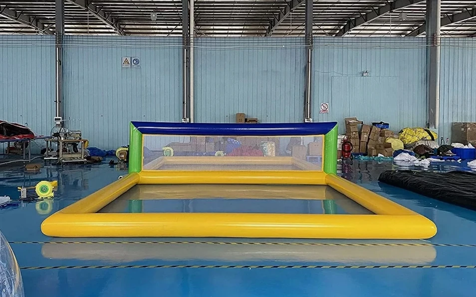 33ft Inflatable Beach Volleyball Net Court - Water Party Fun