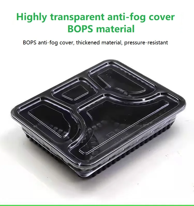 High-End Disposable Lunch Box Set Multiple Compartments Microwavable ...