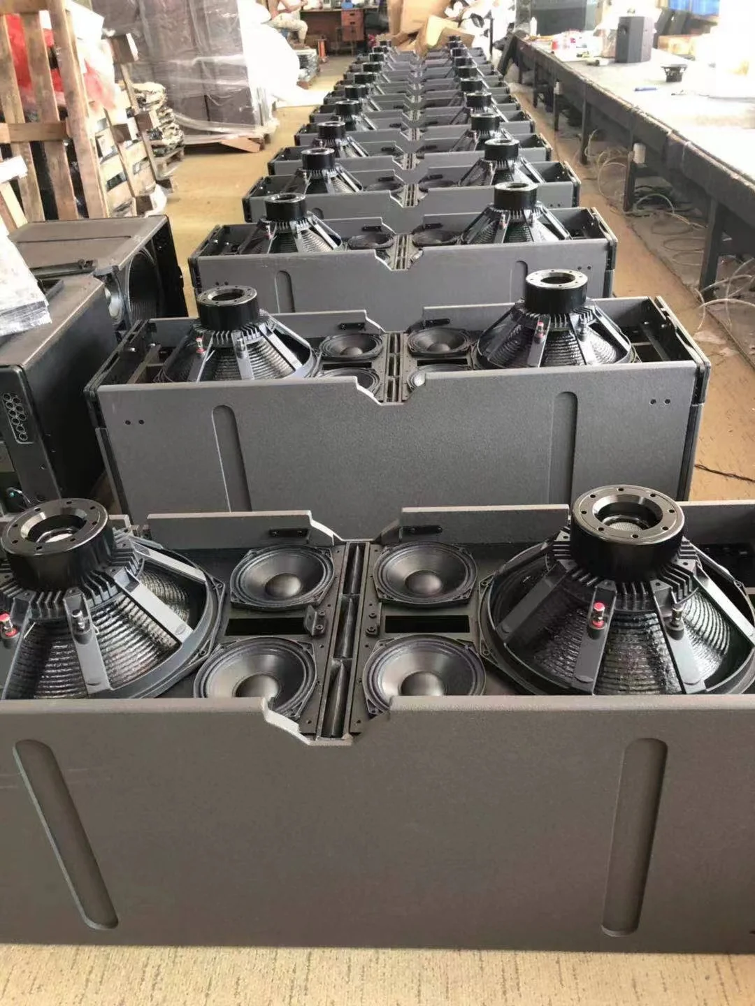 Aoyue KA-1 Dual 15 Inch 3 Way Audio Sound System Speakers