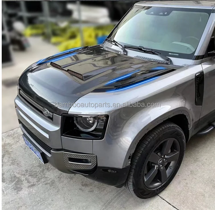 Car Front Bonnet Vents Hood Side Trim Cover Steel Air Flow Intake Scoop ...