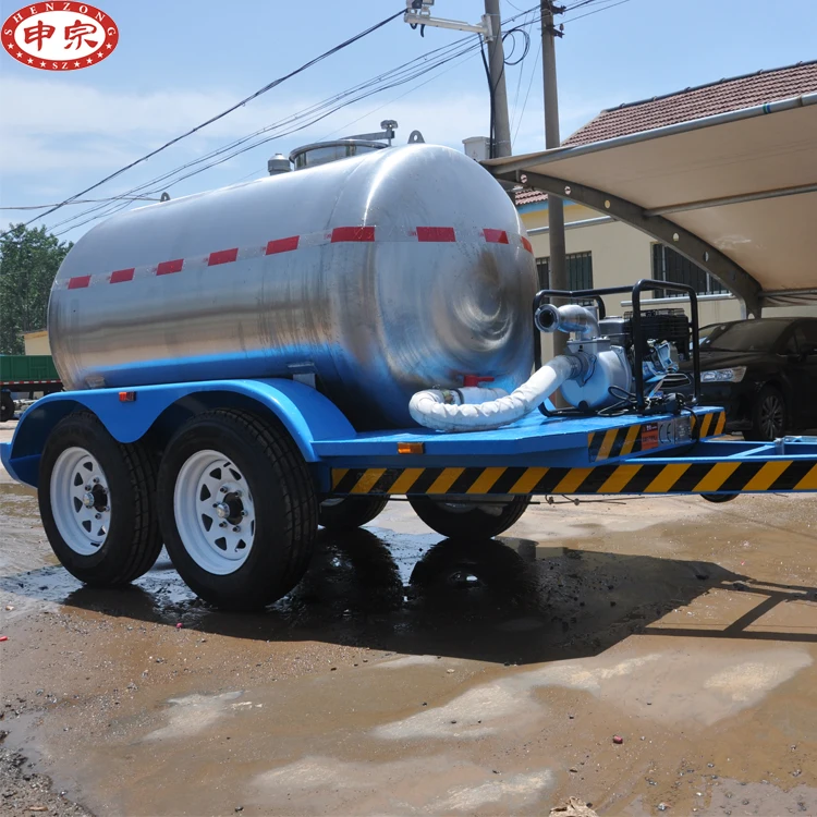2 Ton Water Tank Trailer for Tractors - Durable & Efficient